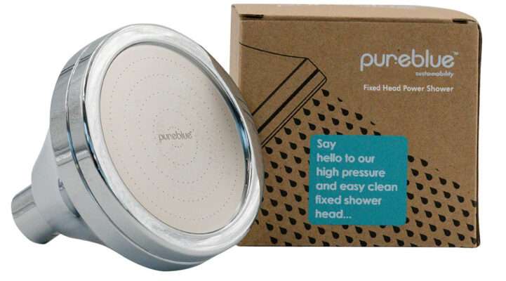 Fixed Power Shower Head - High Pressure & Water Saving Filter