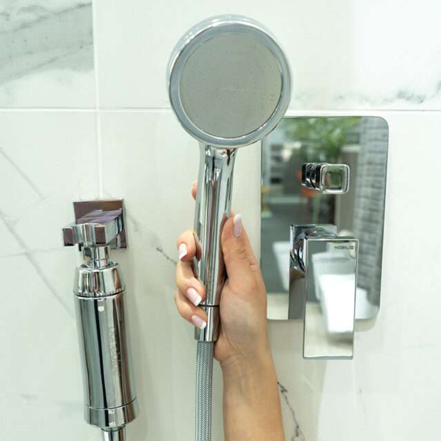 Perfect Shower Pack: Shower Filter and Shower Head | H2O Pure Blue